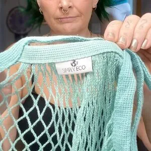 Simply Eco | Bags | Simply Eco Save The Mother Earth Mermaid Teal Net ...
